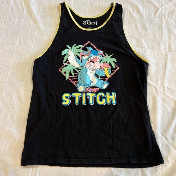 Disney | Shirts & Tops | Disney Black And Yellow Stitch Tank Top | Poshmark